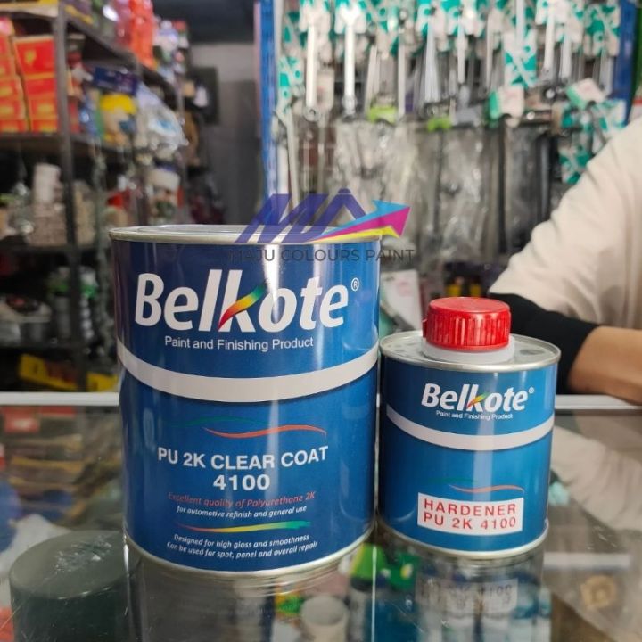 CLEAR BELKOTE PU 2K CLEAR COAT 4100 1 LITER | Lazada Indonesia