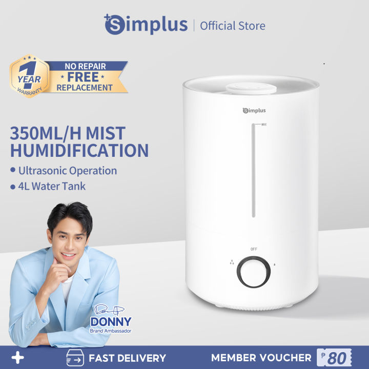 Simplus Humidifier 4L Large Capacity 350ml/h humidifying Ultra Slient ...