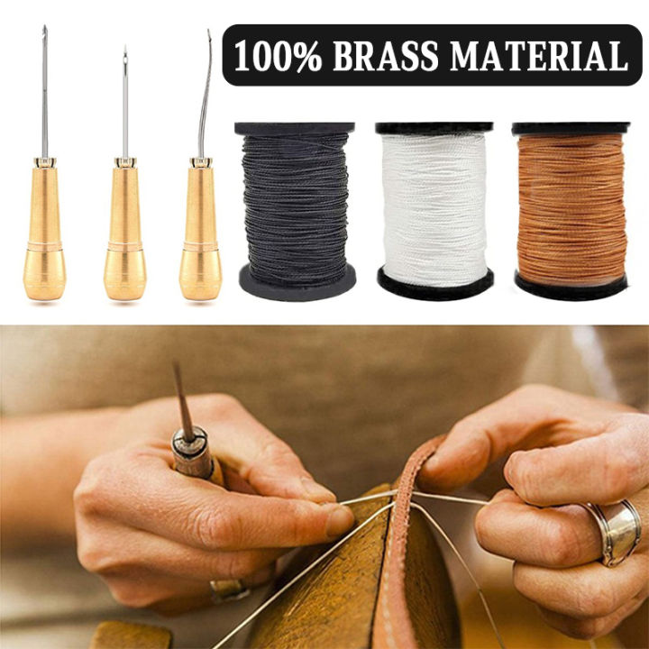 Detachable Sewing Shoe Repair Tool Awl Leather Craft Kit DIY Canvas ...