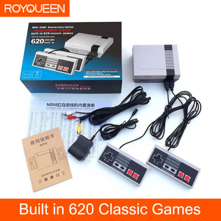Mini TV Video Game Console NES 8 Bit console Built-in 620 Retro Games ...