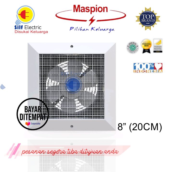 MASPION CEF-20 Ceiling Exhaust/Hexos/Heksos Fan Plafon 8" (20 cm ...