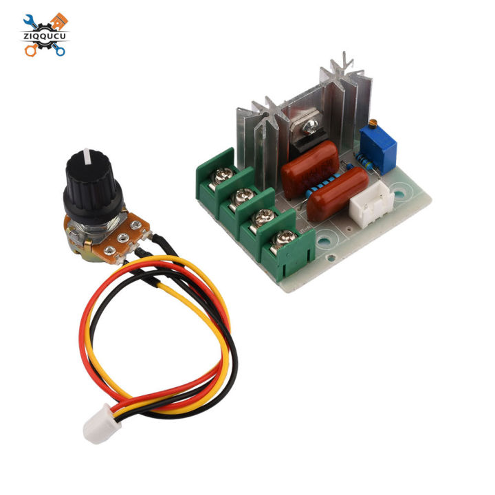 Ziqqucu Voltage Regulator AC 50-220V 2000W SCR Electric Motor Speed ...