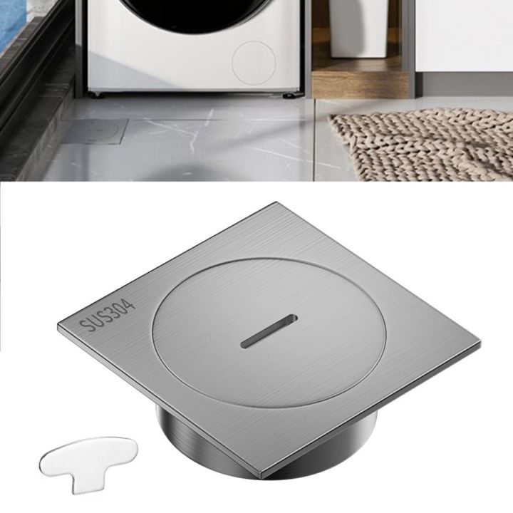 LIUMILAC 304 SS Square Floor Cleanout for Maintaining Pipe Hygiene and ...