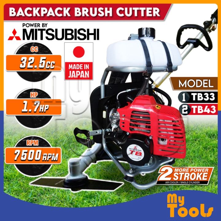 MITSUBISHI TB33 TB-33 33cc / TB43 TB-43 43CC Brush Cutter / Grass Cutter / Grass Trimmer /Mesin ...