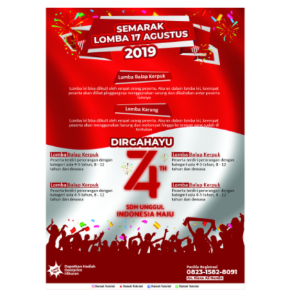 Custom Cetak Poster Pamflet 17 agustusan MURAH | Lazada Indonesia