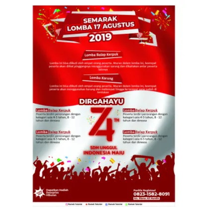 Custom Cetak Poster Pamflet 17 agustusan MURAH | Lazada Indonesia