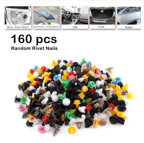 BAUT RIVET PAKU BAUT RIVET BEMPER DASHBOARD Mobil Universal 160 PCS ...