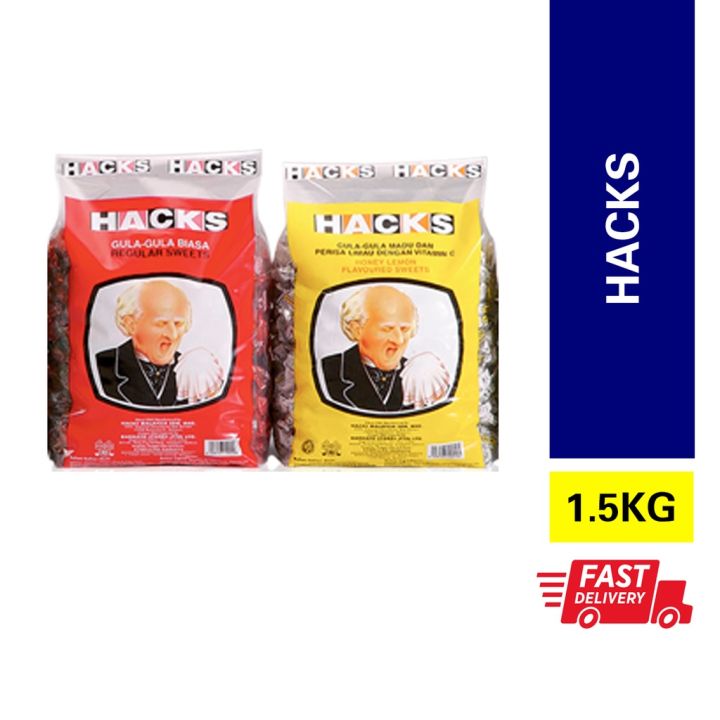 [1.8Kg] Gula-Gula Hacks Honey Lemon / Regular / Blackcurrant 原味蜂蜜柠檬黑加仑 ...