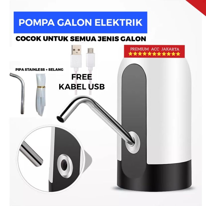 Pompa Galon Elektrik Dispenser Air Recharge Sekali tekan Otomatis ...