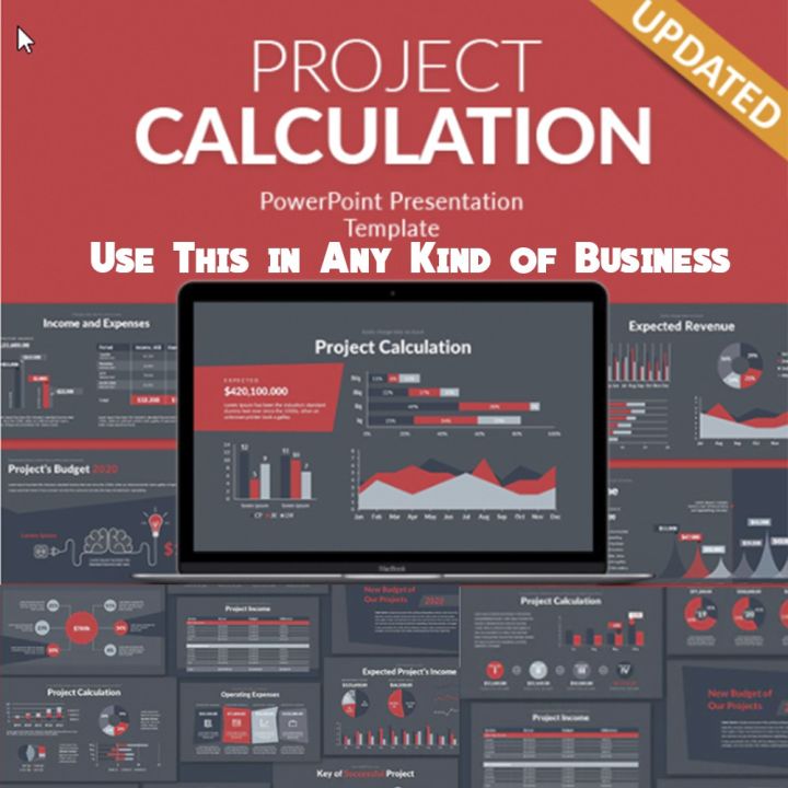 Project Calculation PowerPoint Presentation Template | Lazada