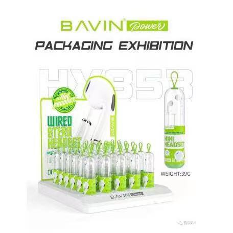 legit BAVIN HX853 Wired Stereo Mini Headset Capsule Pack Fully ...