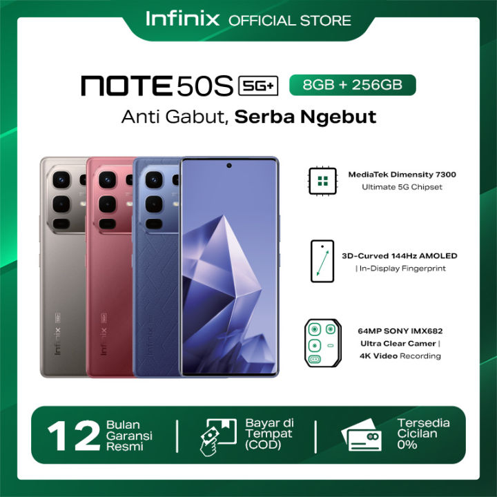 Infinix Note 50S 5G+ 8/256GB - Up to 16GB Extended RAM - Dimensity 7300 ...