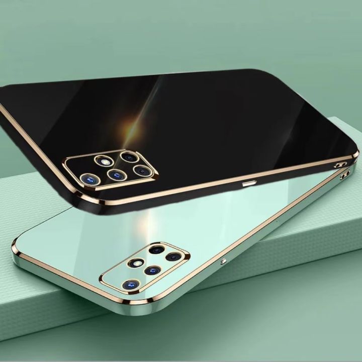 Luxury Square Ultra-thin Plating Case For Samsung Galaxy M32 M51 A50 ...