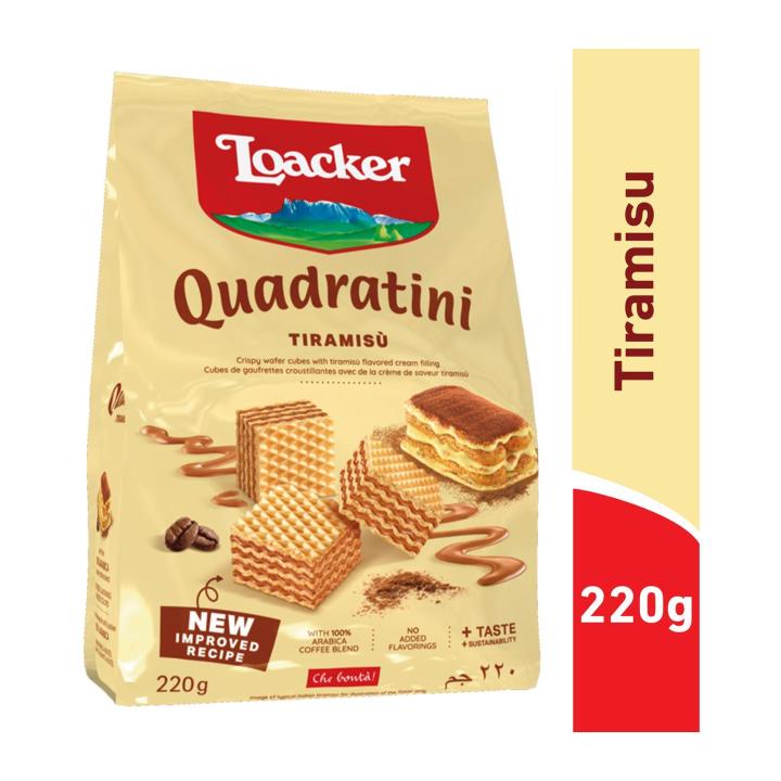 Loacker Quadratini Biscuit and Wafer Cookies - Tiramisu | Lazada Singapore