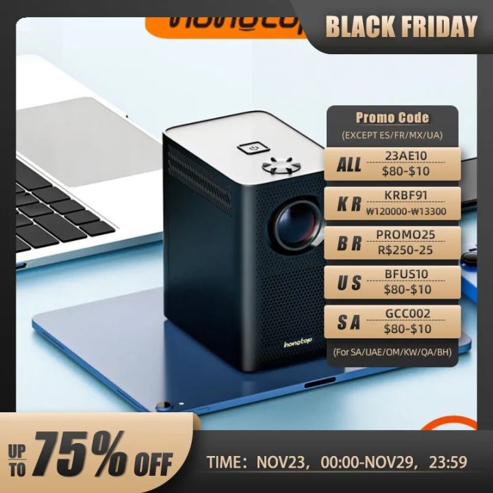 HONGTOP S30MAX Wifi 4K Smart Portable Projector With Wifi And Bluetooth ...