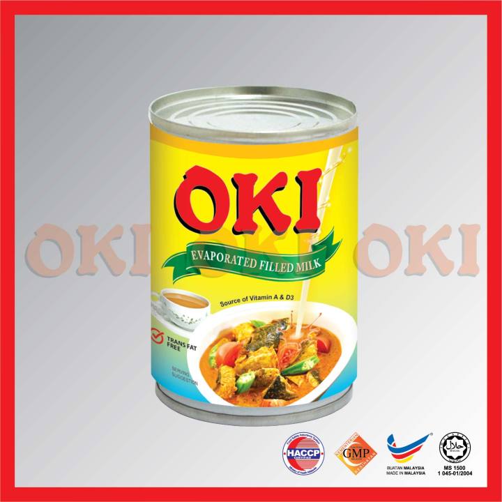 OKI Evaporated Filled Milk 390gm x 3 tins | Lazada