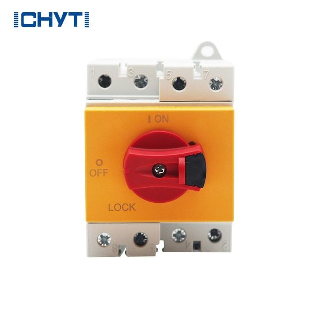 New Products 4P 32A 300V 600V 800V 1000V 1200V Solar PV DC Isolator Switch Disconnector With TUV ...