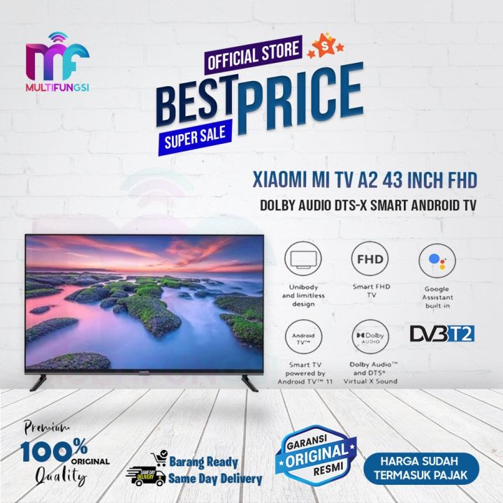Xiaomi Mi TV A2 43 Inch FHD Dolby Audio DTS-X Smart Android TV | Lazada ...
