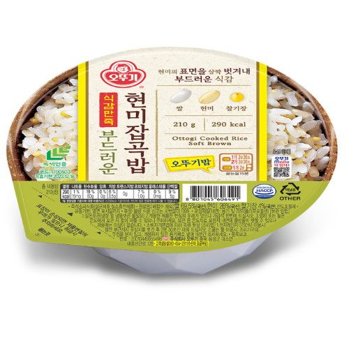 [Original] 현미잡곡밥 Ottogi Cooked Rice Soft Brown (ข้าวกล้องเกาหลี) 210g ...