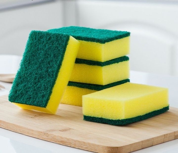 2in1 High-density dipped double-sided dishwashing sponge kitchen ...