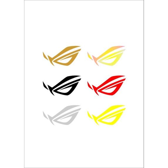 STICKER LOGO ASUS ROG, STICKER LAPTOP,HP,MOTOR CUTTING | Lazada Indonesia