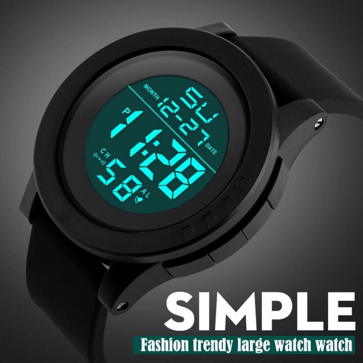 Men Watch Digital Chronograph Display Alarm Watch LED Outdoor Multi ...