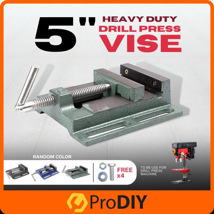 PRODIY 5 Inch Drill Press Vise Bench Vise Heavy Duty Drill Vise Bench Vice Clamp Table Vise ...