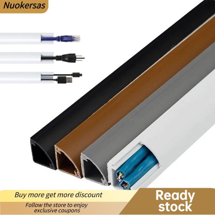 NUOKERSAS Triangle Corner Cable Concealer PVC Paintable Wire Cover ...