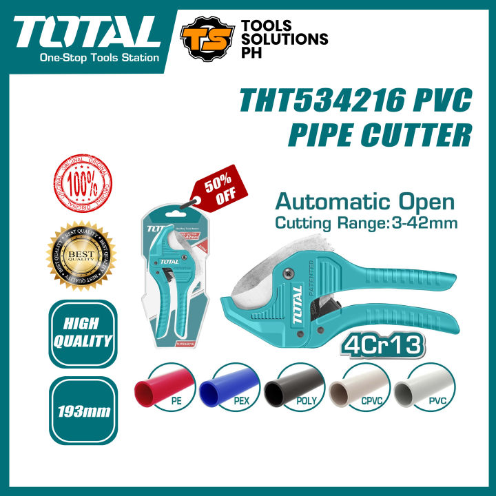 TOTAL HANDTOOLS THT534216 PVC PIPE CUTTER | Lazada PH