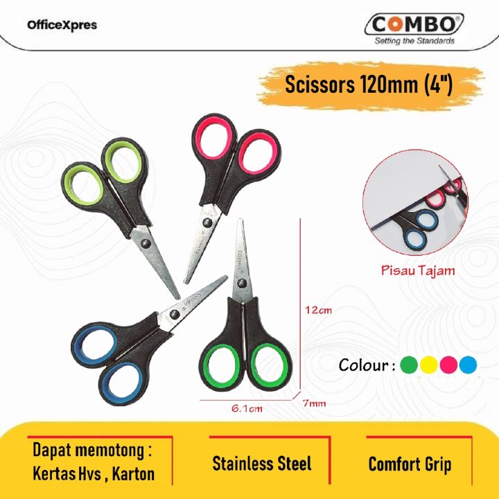 Gunting Kertas 4 Inch / Gunting Kecil / Gunting Renceng / Scissors 140R ...