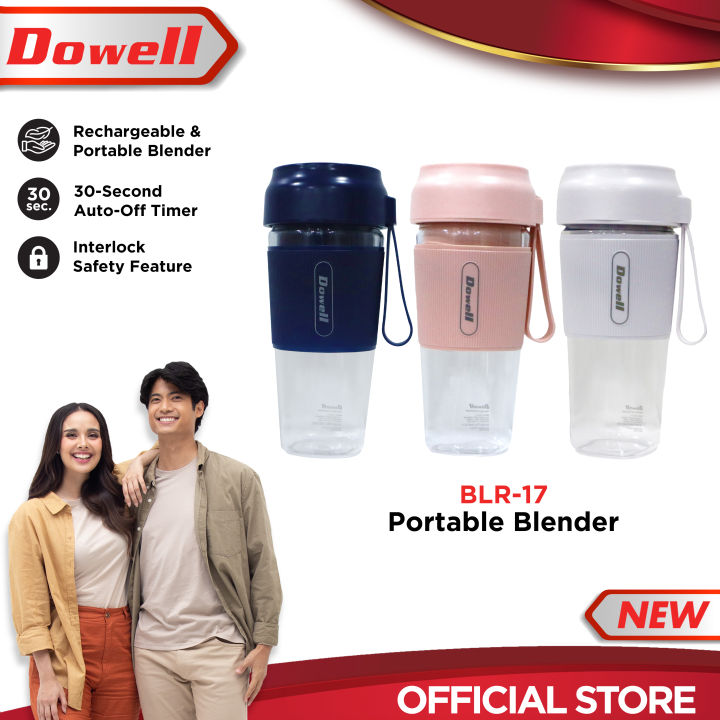 Dowell BLR-17 Rechargeable Portable Blender 300ml Tumbler | Lazada PH