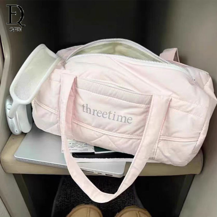 QFDI กระเป๋าเดินทางไนลอนผู้หญิงน้ำหนักเบากระเป๋าออกกำลังกายลำลอง ...