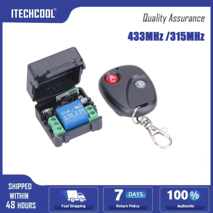 【Update】🔔DC12V 10A 1CH Wireless Remote Control Switch Transmitter with ...