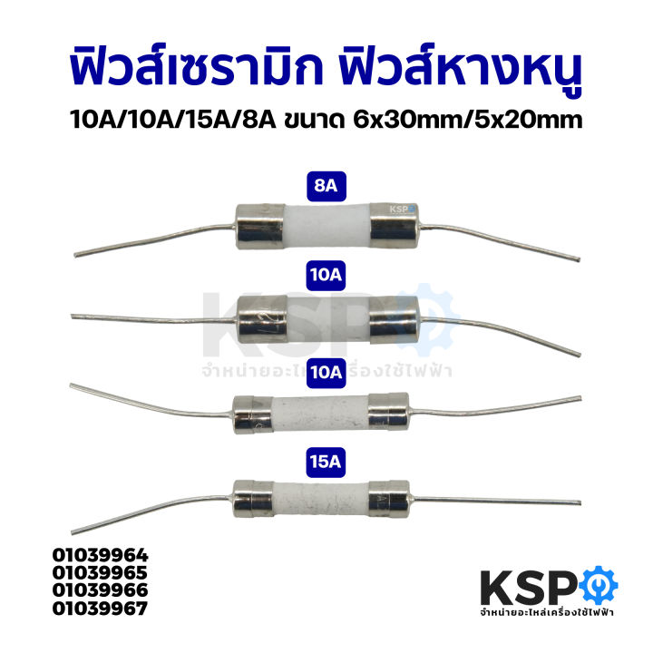 Ceramic Fuse (Mouse-tail Fuse), 10A/15A/8A, 6x30mm/5x20mm, Ceramic fuse ...