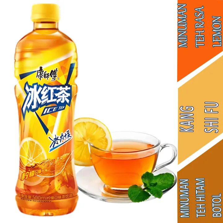 Minuman Teh Rasa Lemon - Kang Shi Fu - Minuman Teh Hitam - 500ml ...