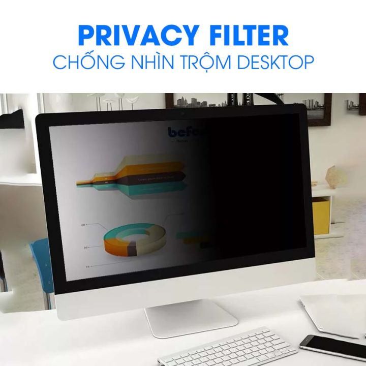 Tấm che màn hình CHỐNG NHÌN TRỘM cho máy tính bàn, Desktop Hàng cao cấp ...