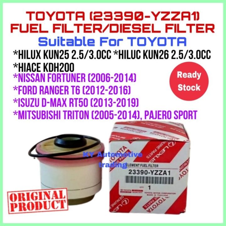 TOYOTA DIESEL FUEL FILTER HILUX KUN25 KUN26 2.5/3.0CC RANGER T6 ...