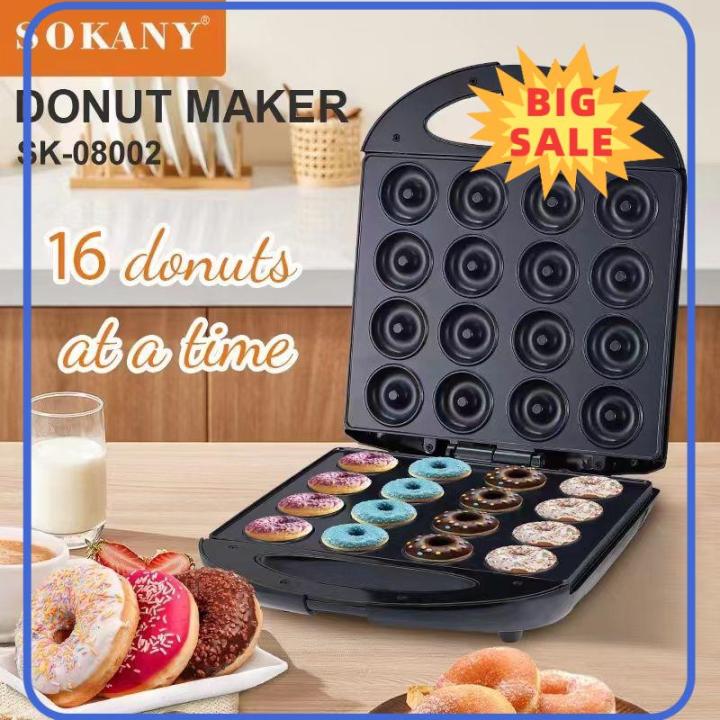⭐ [100% ORIGINAL] ⭐ SOKANY and RAF Mini Dount Maker 16 holes Mini Donut ...