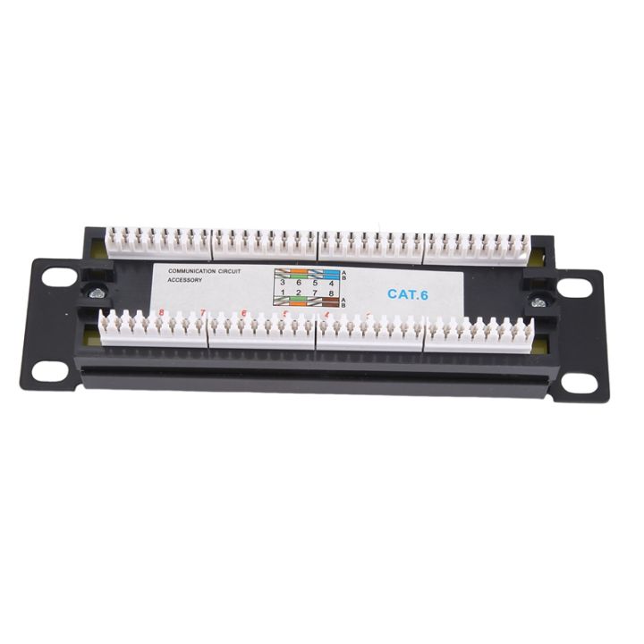 CAT6 8 Ports Patch Panel Rack Network 10 Inch 1U Rack Mount with RJ45 ...