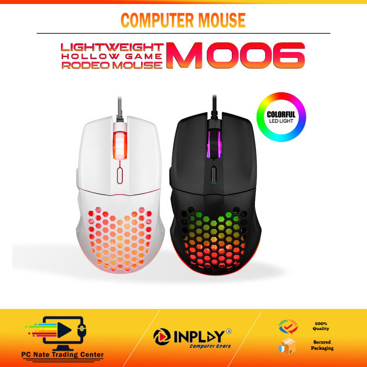 INPLAY M066 Lightweight Hollow Luminous Gaming Mouse. | Lazada PH