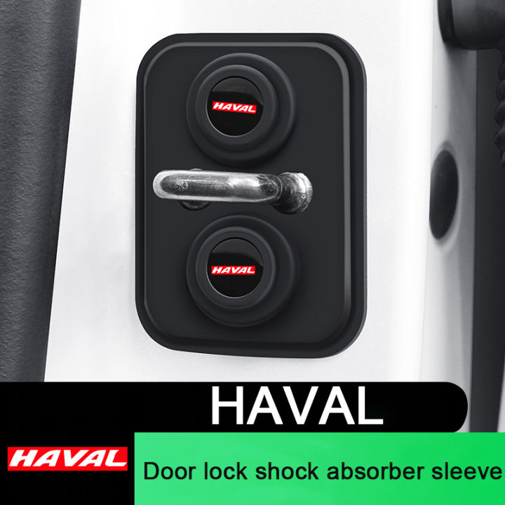 1/4Pcs HAVAL Silicone Car Door Lock Protection Cover Door Lock Shock ...