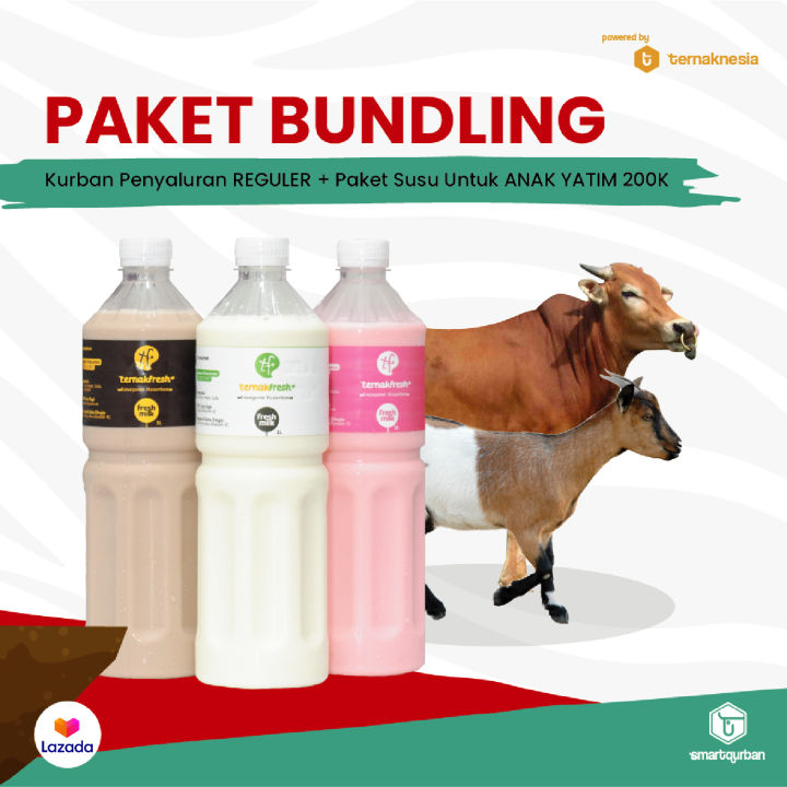 Qurban Kambing (1/7 Sapi) dan Donasi Susu Ternaknesia | Lazada Indonesia
