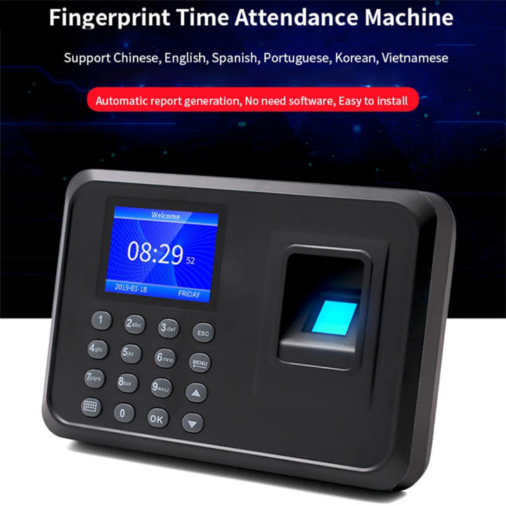 F01 High Sensitivity Biometric Fingerprint Time Attendance | Lazada PH