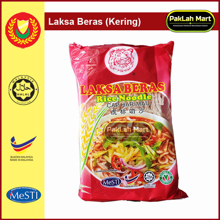 Laksa Beras Cap Harimau (Kering) 450g - Ori Kedah | Lazada