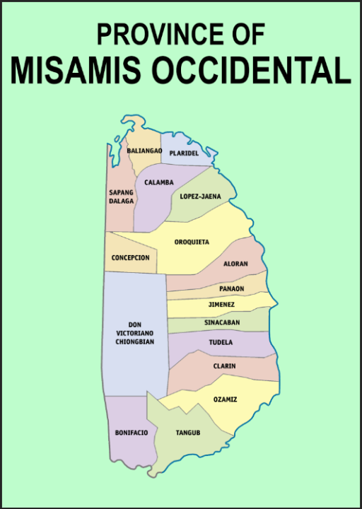 Misamis Occidental Province Map Waterproof A4 Laminated Chart | Lazada PH