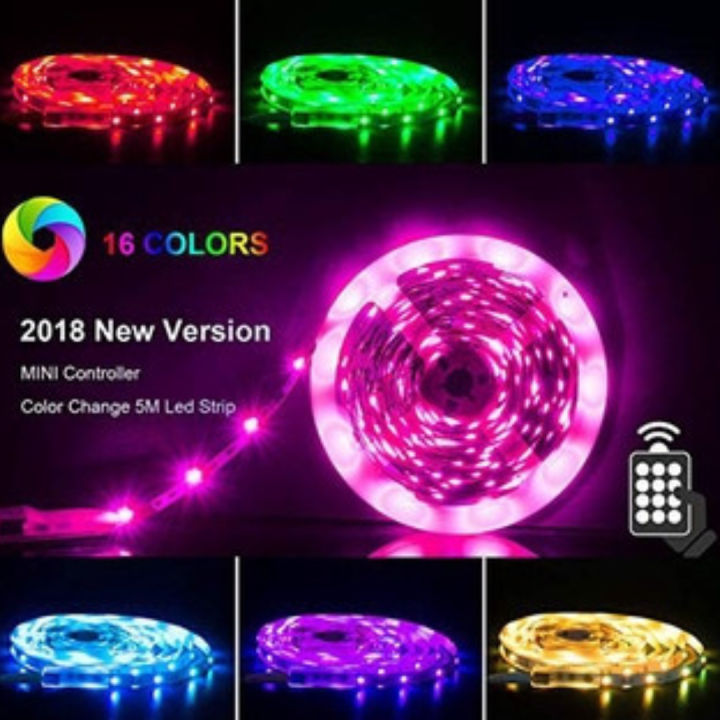 100% Lucky 5M 10M Neon APP Control USB LED RGB Strip Light SMD Flexible Light | Lazada PH