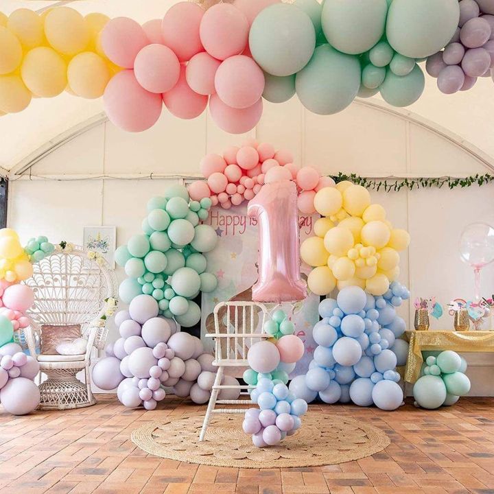 🇵🇭🎈COD LM13 5 10 12 18 36inch Pastel Macaron Round Balloons Pink Yellow ...