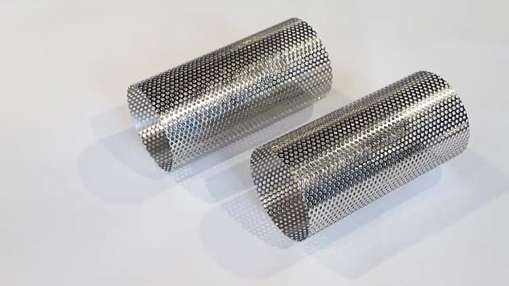 Stainless steel perforated filter basket wire mesh cylinder filter tube ...