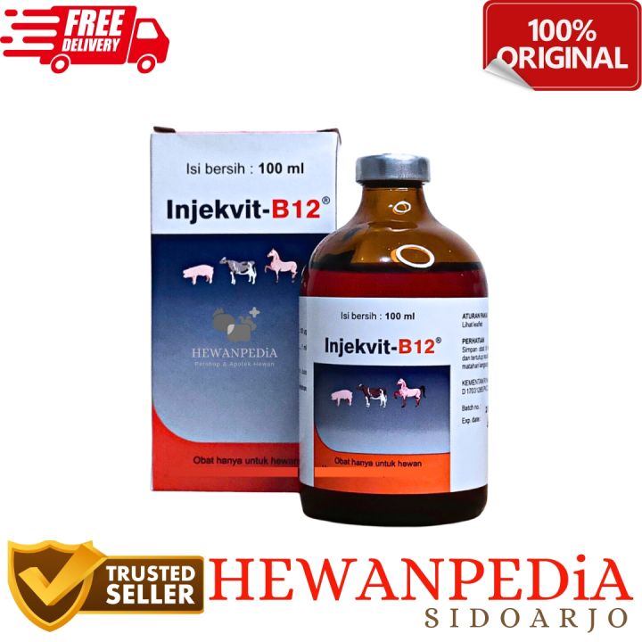 INJEKVIT B12 100 ml MEDION HEWANPEDIA- Vitamin B12 Injeksi Untuk ...