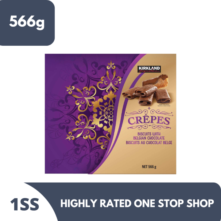 Kirkland Signature Crepes Biscuits with Belgian Chocolate 566g | Lazada PH